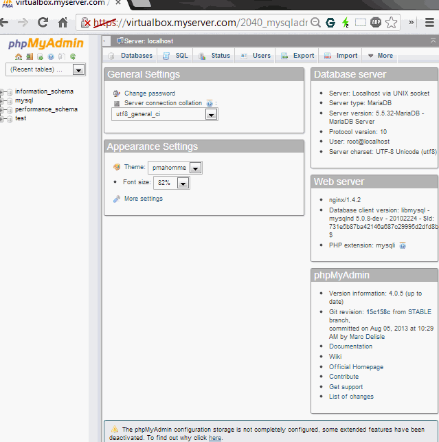 Addon phpmyadmin.sh - CentminMod.com LEMP Nginx web stack for CentOS, AlmaLinux, Rocky Linux